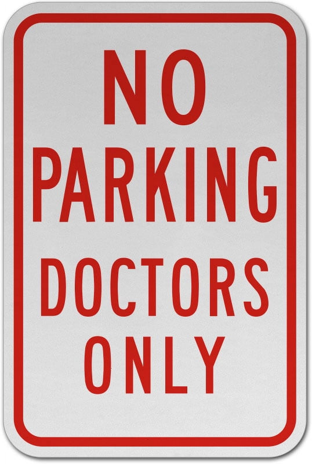 Vinyl Stickers - No Parking Doctors Only Sign - Safety and Warning ...