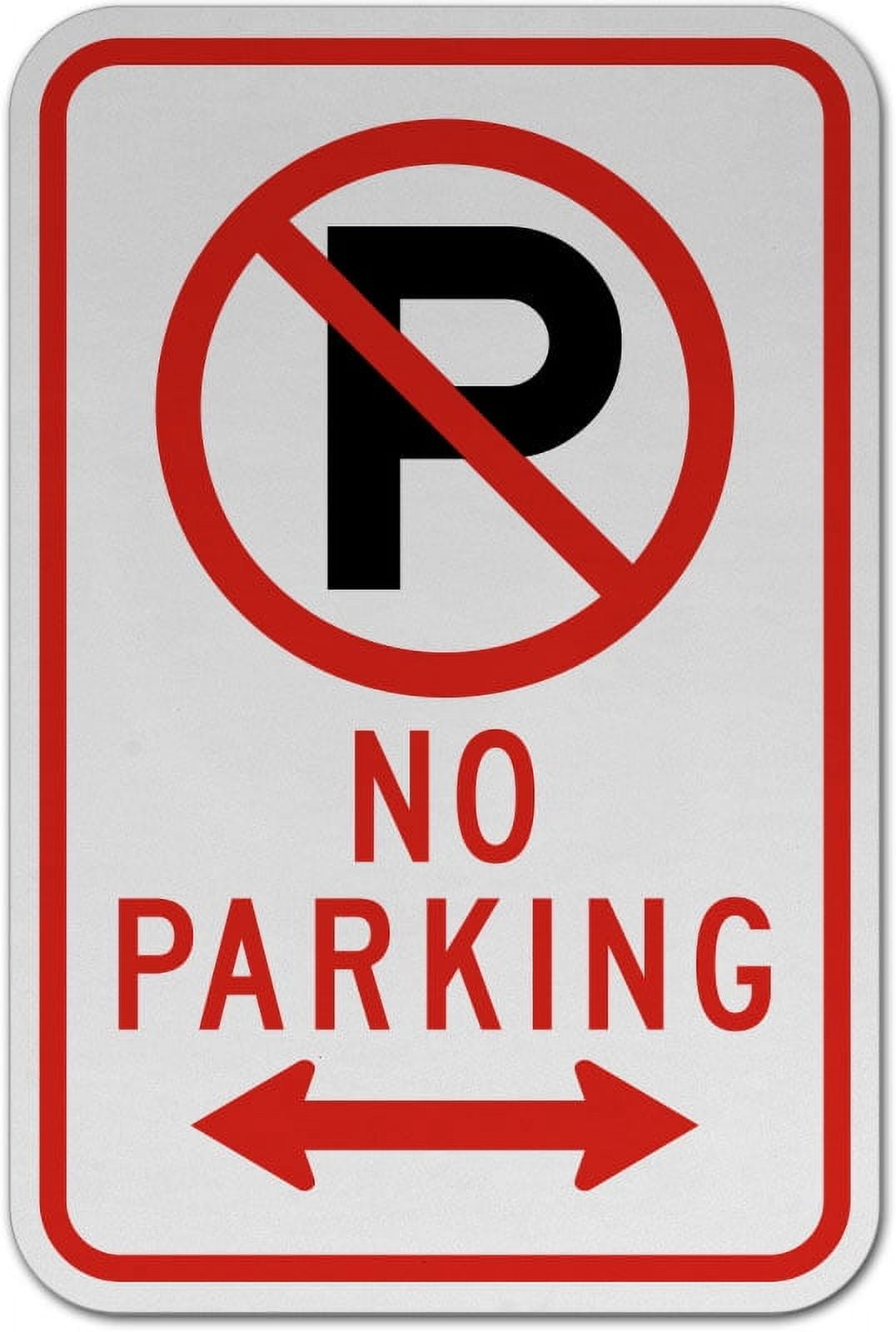 Vinyl Stickers - No Parking (Double Arrow) Sign M9 - Safety and Warning ...