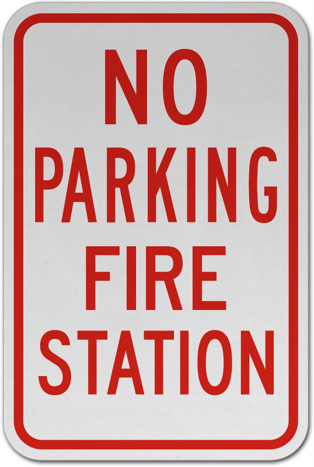Vinyl Stickers - No Parking Fire Station Sign V4 - Safety and Warning ...