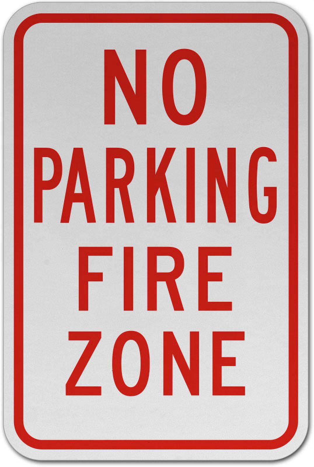 Vinyl Stickers - No Parking Fire Zone Sign X1 - Safety and Warning ...