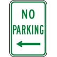 Vinyl Stickers - No Parking (Left Arrow) Sign N1 - Safety and Warning ...