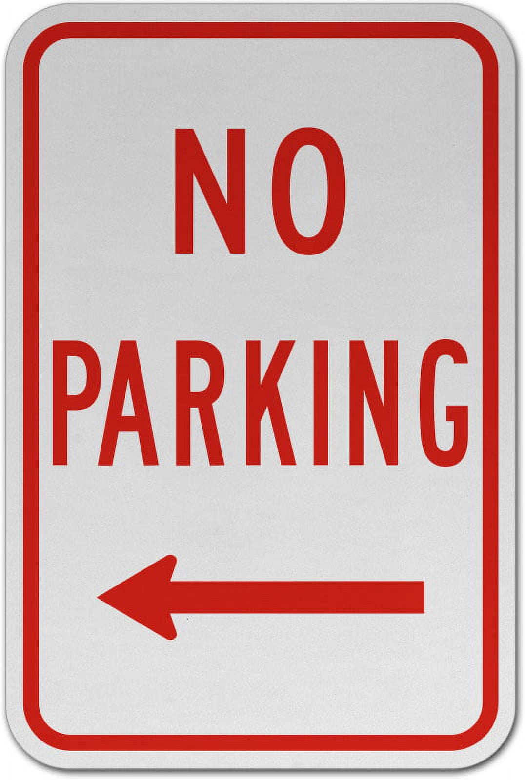 Vinyl Stickers - No Parking (Left Arrow) Sign N2 - Safety and Warning ...