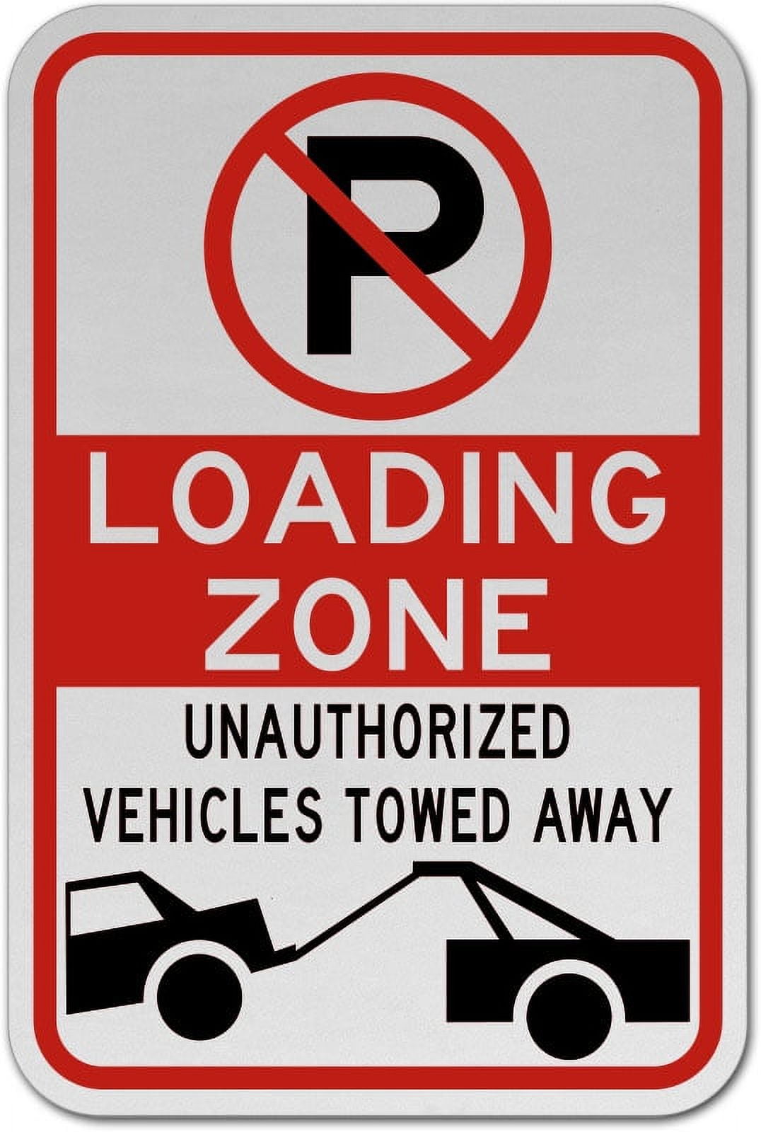 Vinyl Stickers - No Parking Loading Zone Sign Z1 - Safety and Warning ...