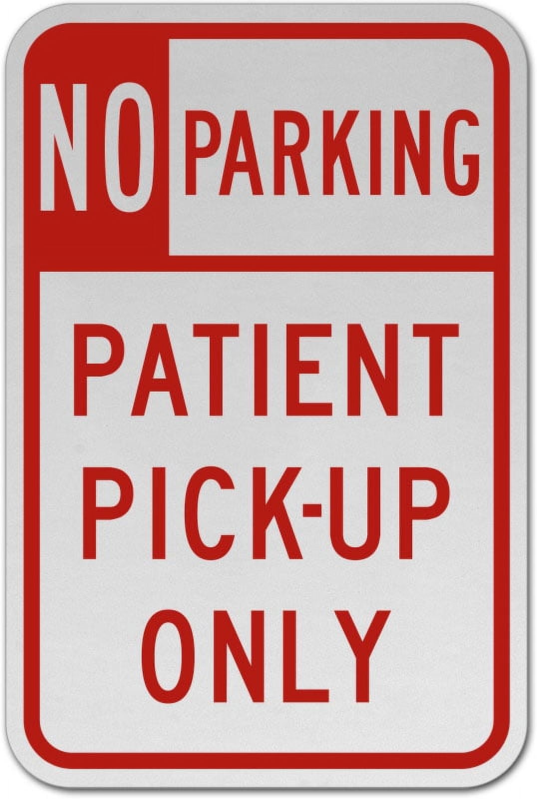 Vinyl Stickers - No Parking Patient Pick-Up Only Sign - Safety and ...