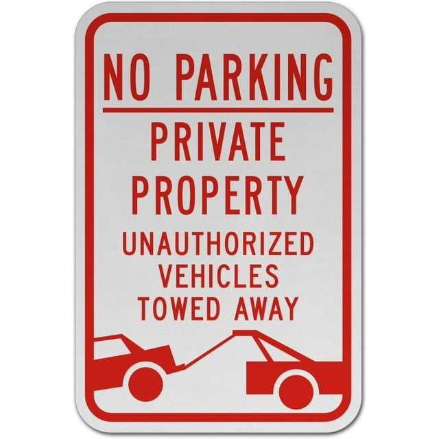 Vinyl Stickers - No Parking Private Property Sign B1 - Safety and ...