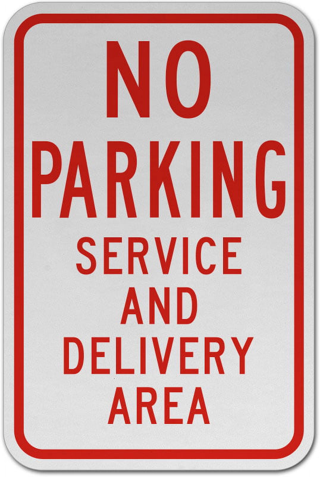 Vinyl Stickers - No Parking Service & Delivery Area Sign B6 - Safety ...
