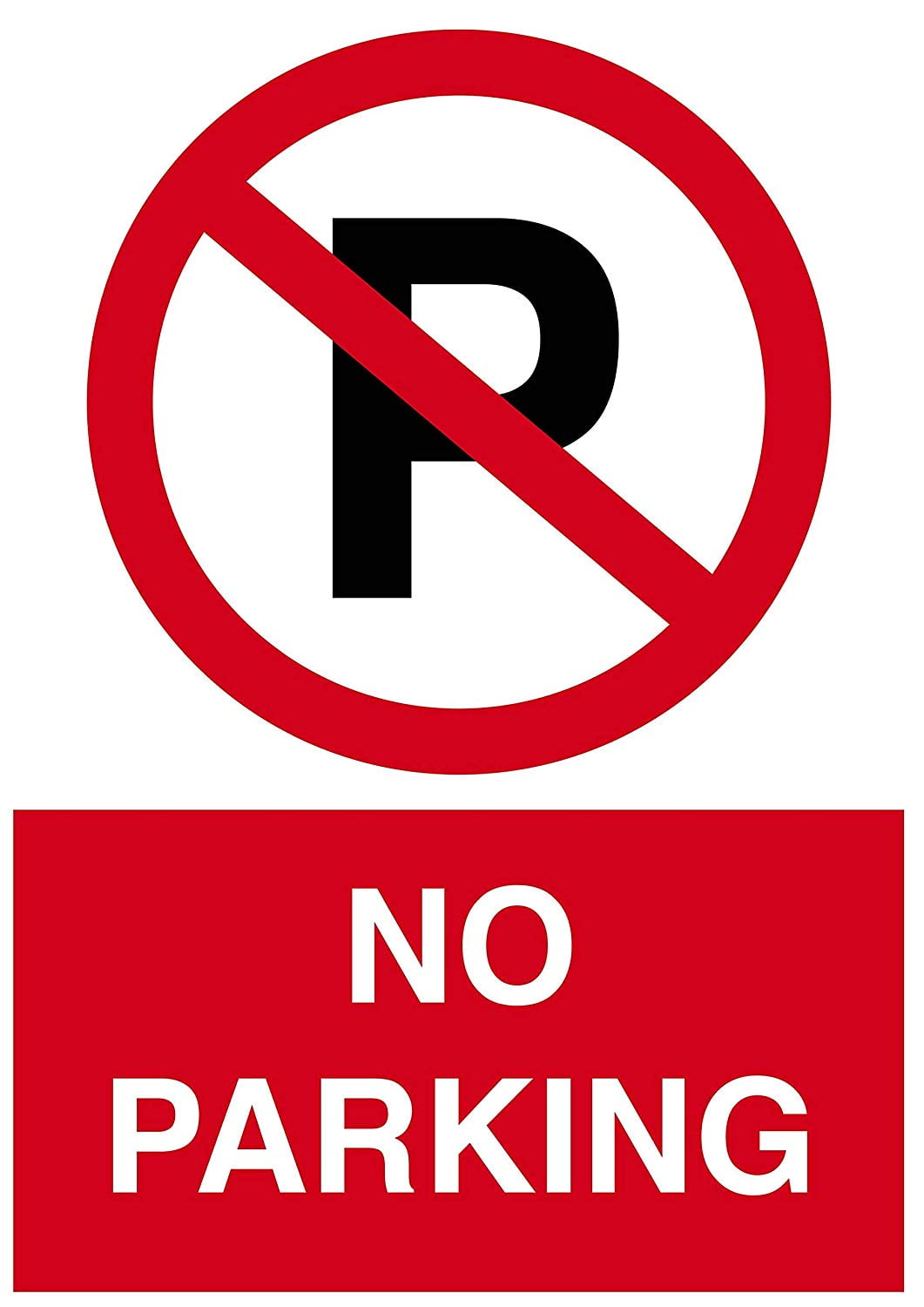 Vinyl Stickers - No Parking Sign C8 - Safety and Warning Warehouse ...