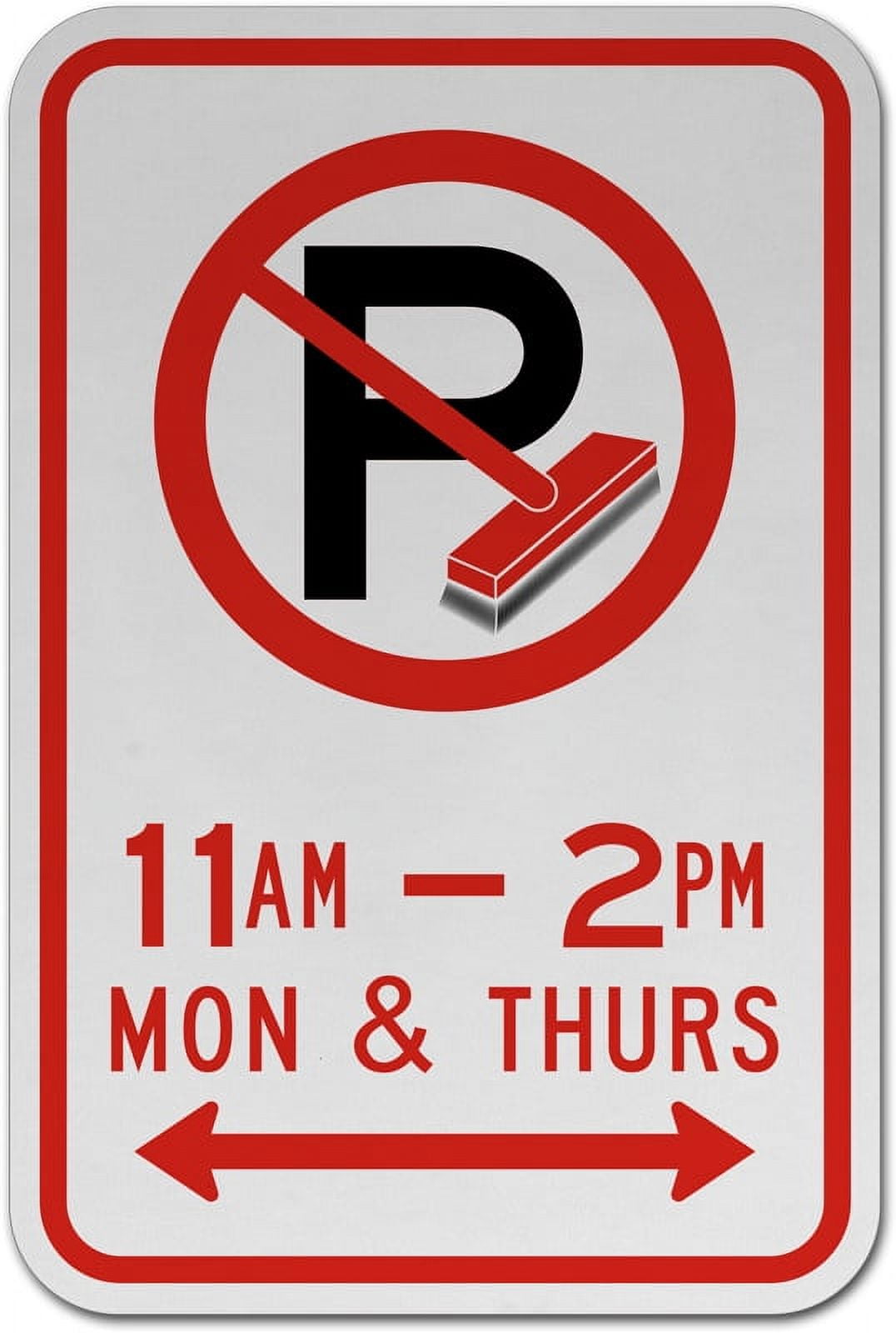 Vinyl Stickers - No Parking Street Cleaning Sign D2 - Safety and ...