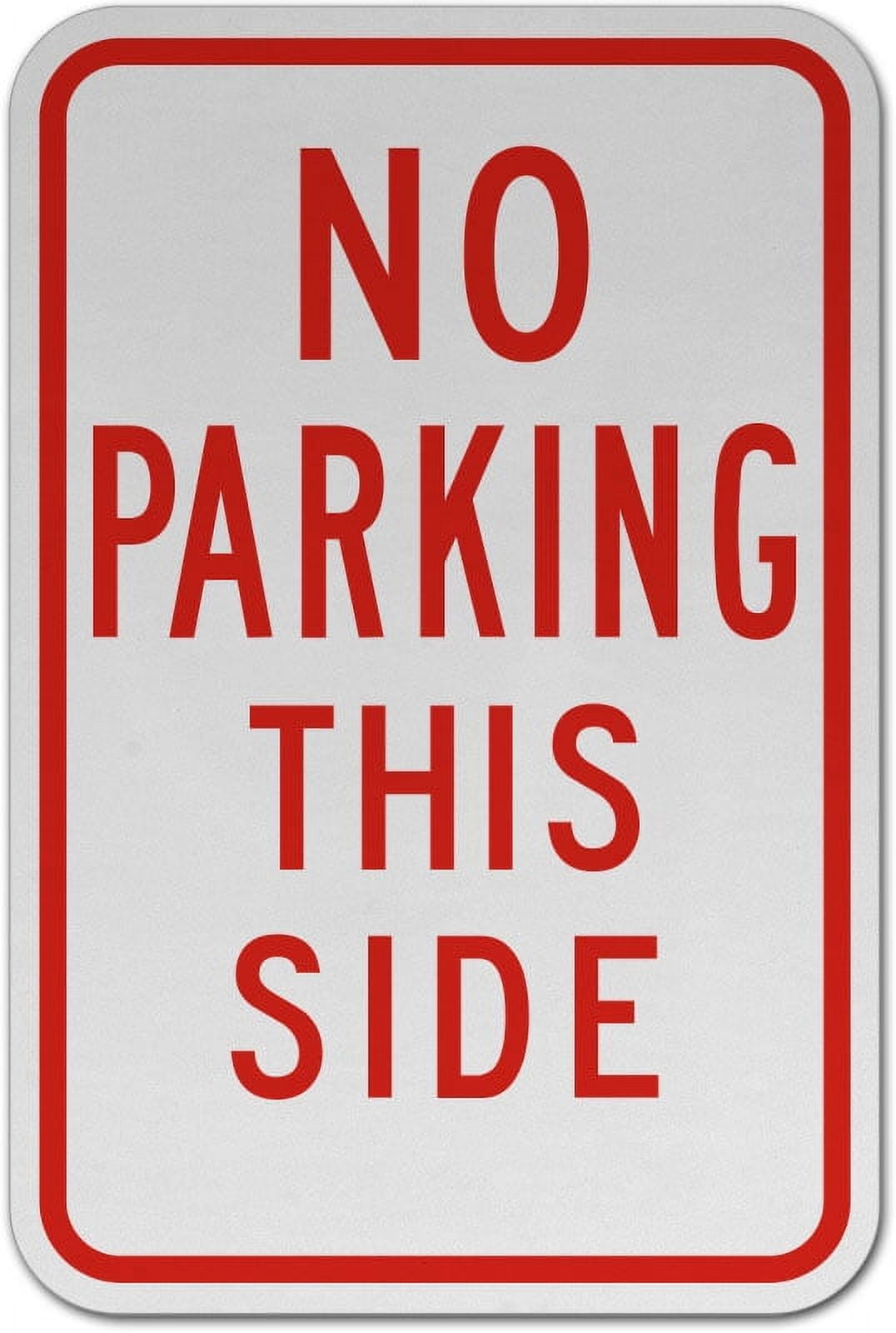 Vinyl Stickers - No Parking This Side Sign E3 - Safety and Warning ...