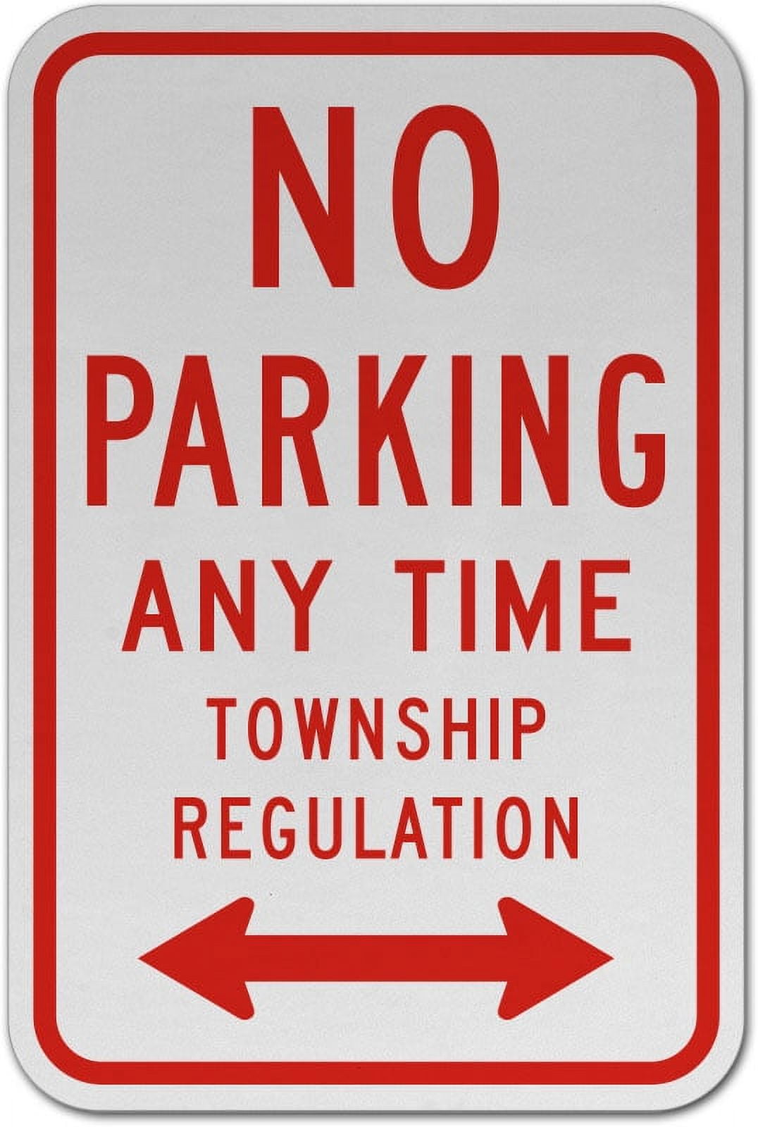Vinyl Stickers - No Parking Township Regulation Sign F2 - Safety and ...