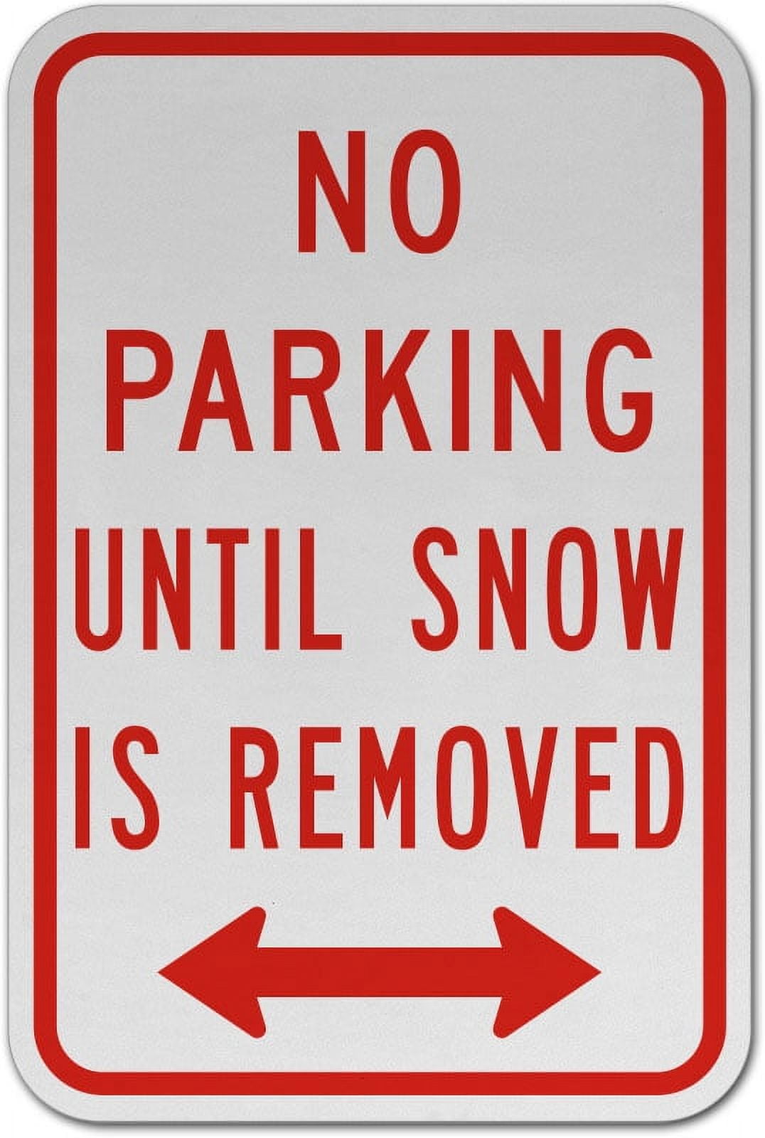 Vinyl Stickers - No Parking Until Snow Removed Sign F5 - Safety and ...