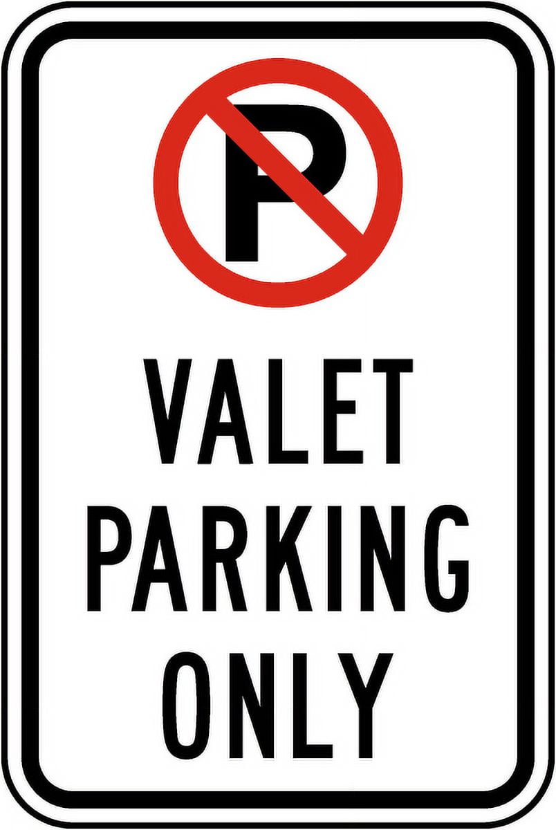 Vinyl Stickers - No Parking Valet Parking Only Sign - Safety and ...