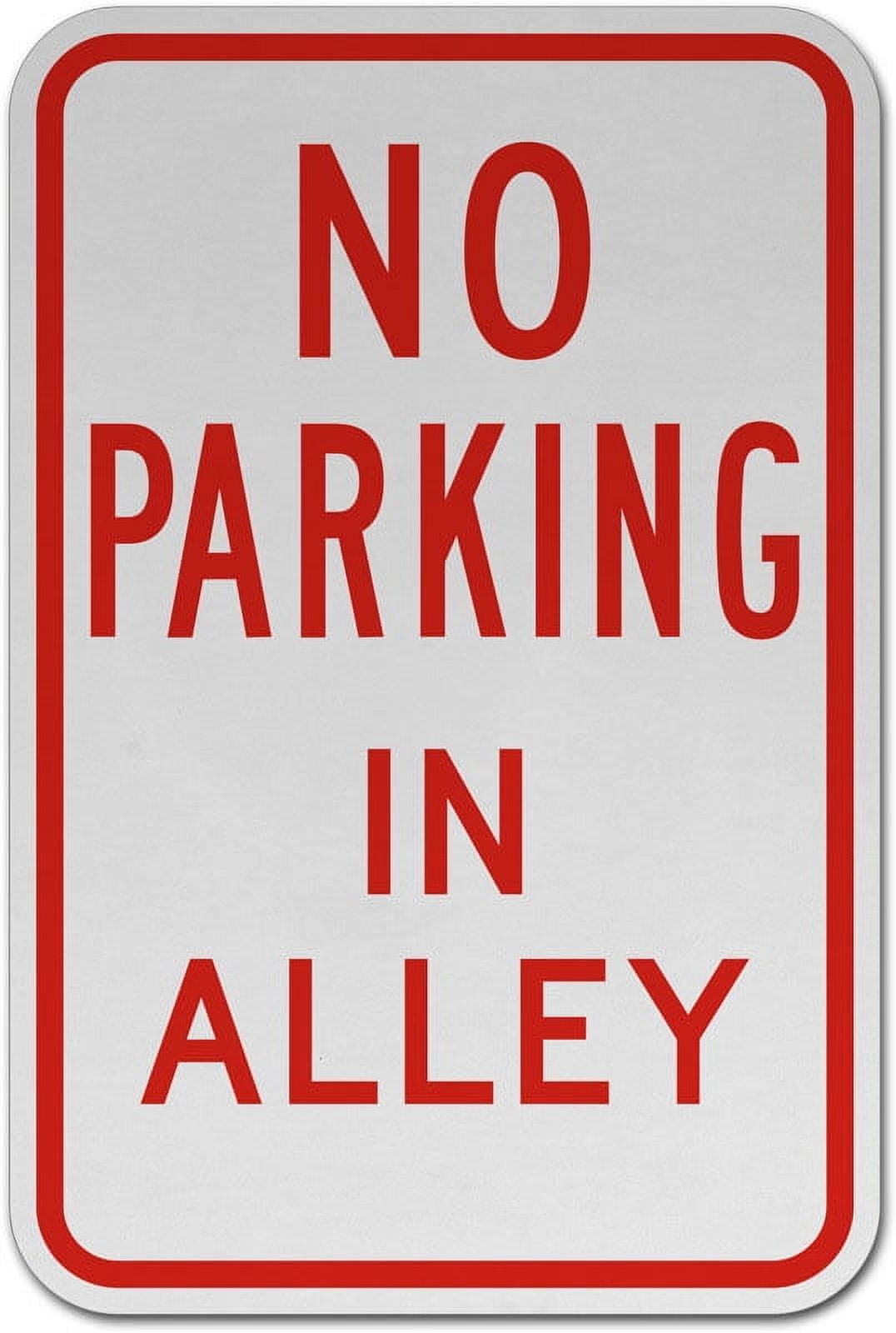 Vinyl Stickers - No Parking in Alley Sign X9 - Safety and Warning ...