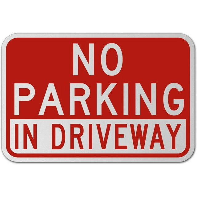 Vinyl Stickers - No Parking in Driveway Sign 3 - Safety and Warning ...