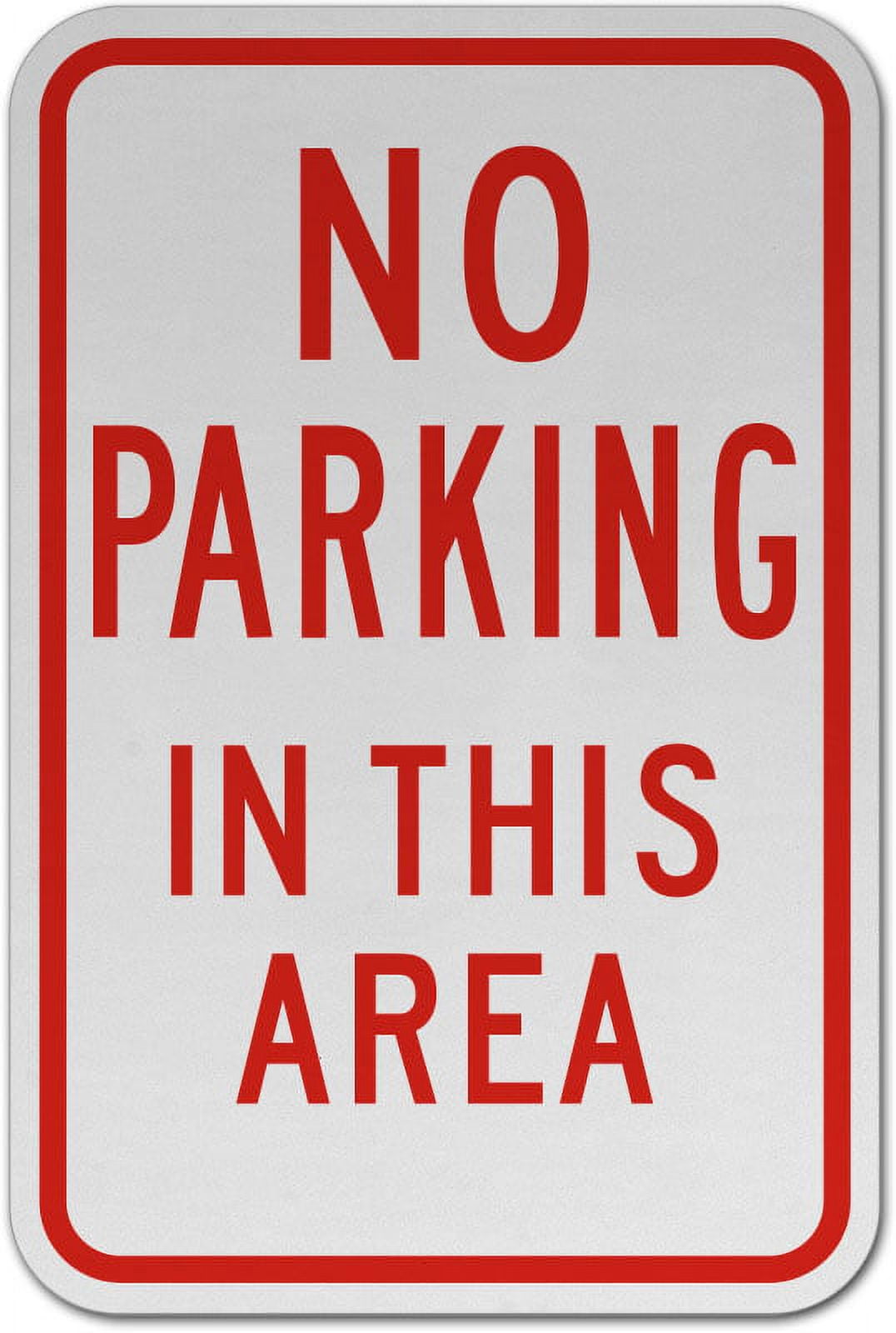 Vinyl Stickers - No Parking in This Area Sign Y8 - Safety and Warning ...
