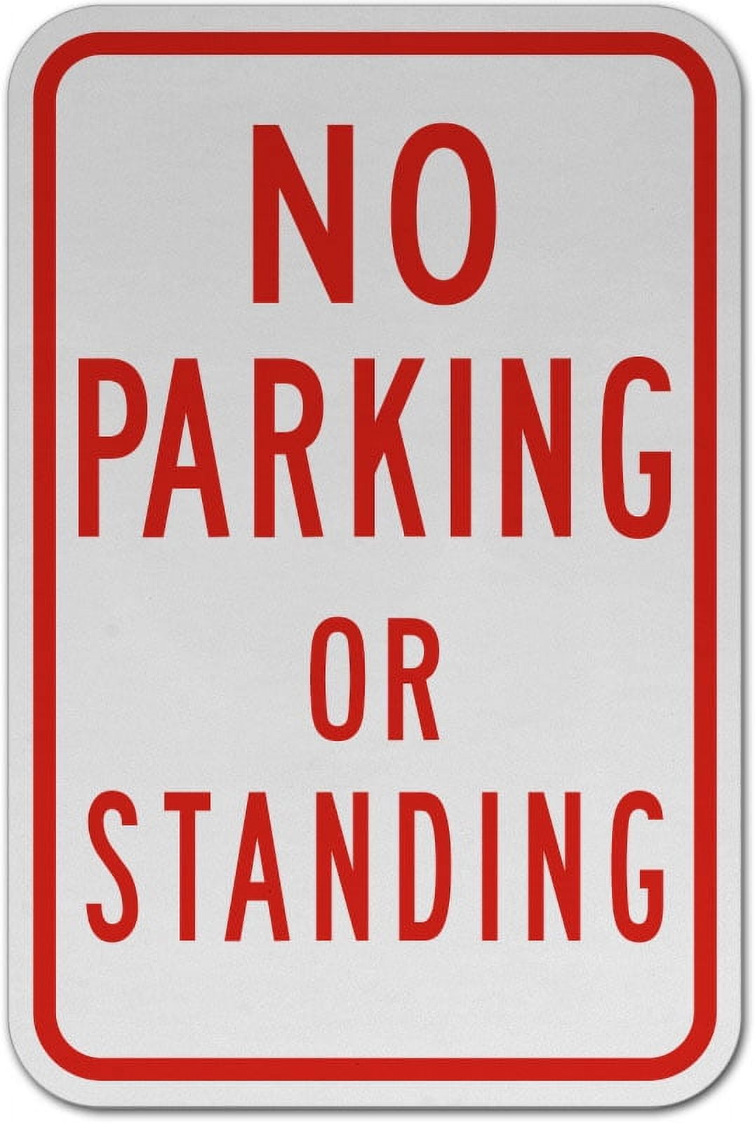 Vinyl Stickers - No Parking or Standing Sign A2 - Safety and Warning ...