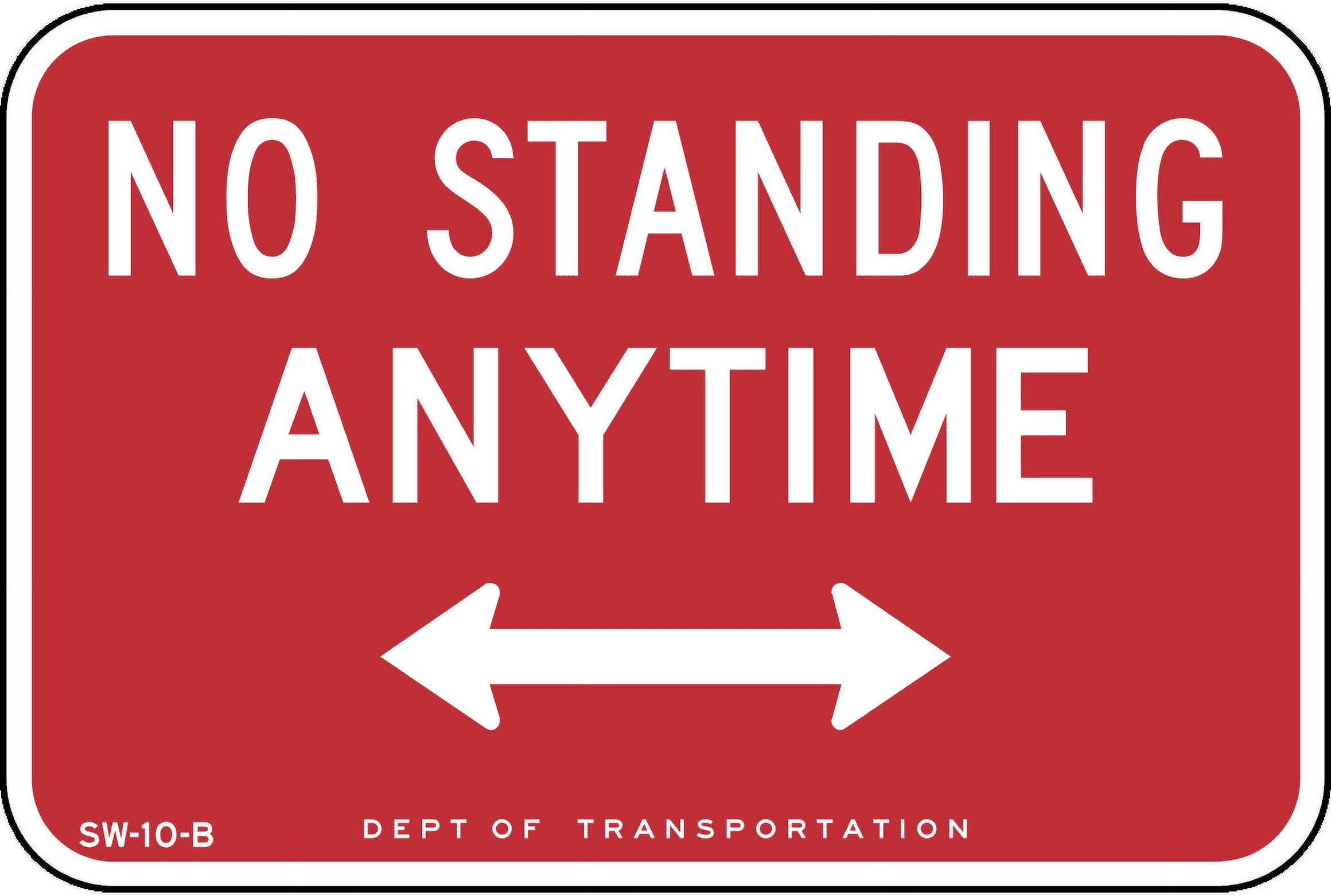 Vinyl Stickers - No Standing Any time, New York City - Safety and ...