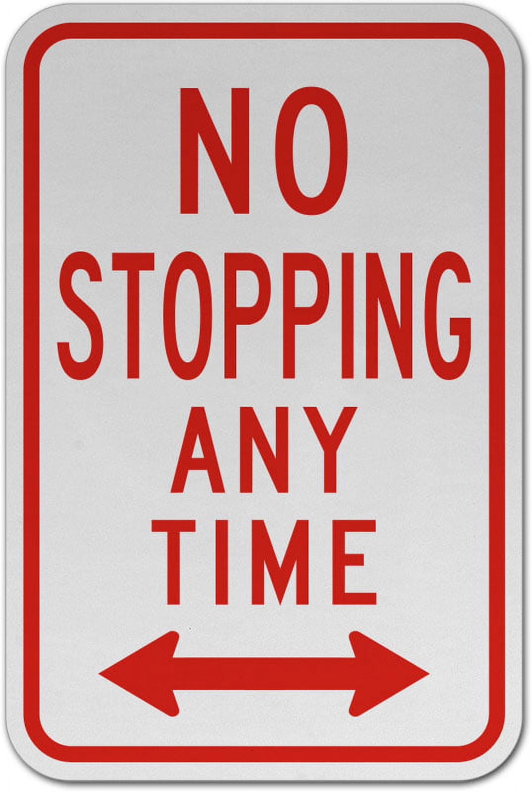 Vinyl Stickers - No Stopping Any Time Sign K2 - Safety and Warning ...