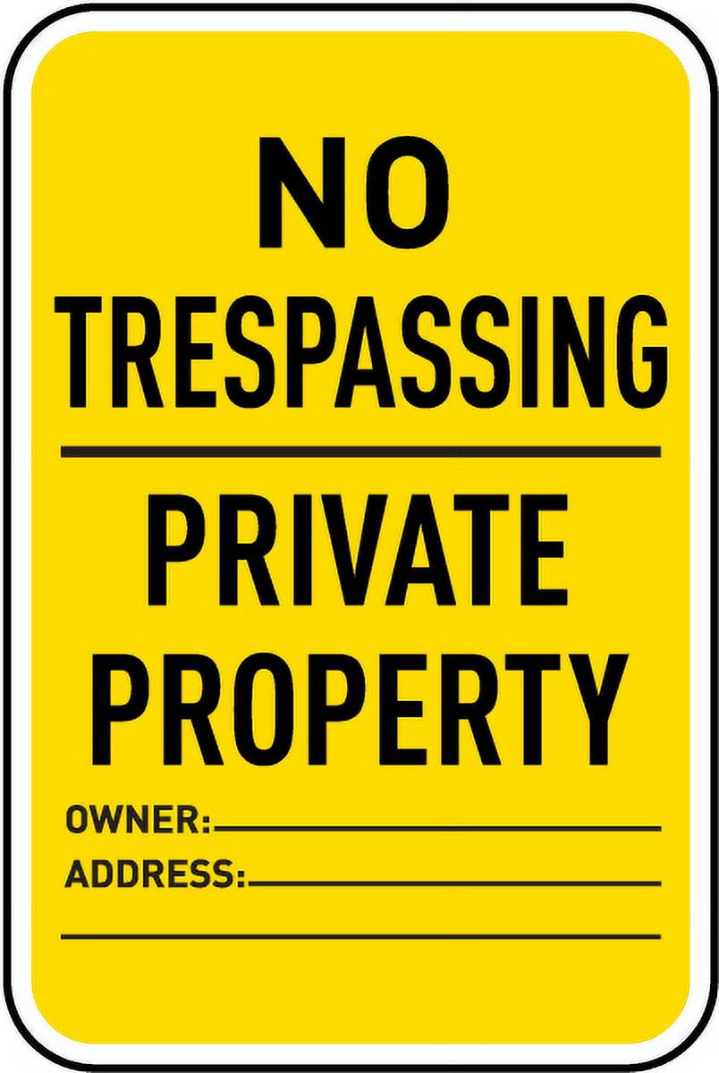 Vinyl Stickers No Trespassing Private Property Sign L8 Safety And