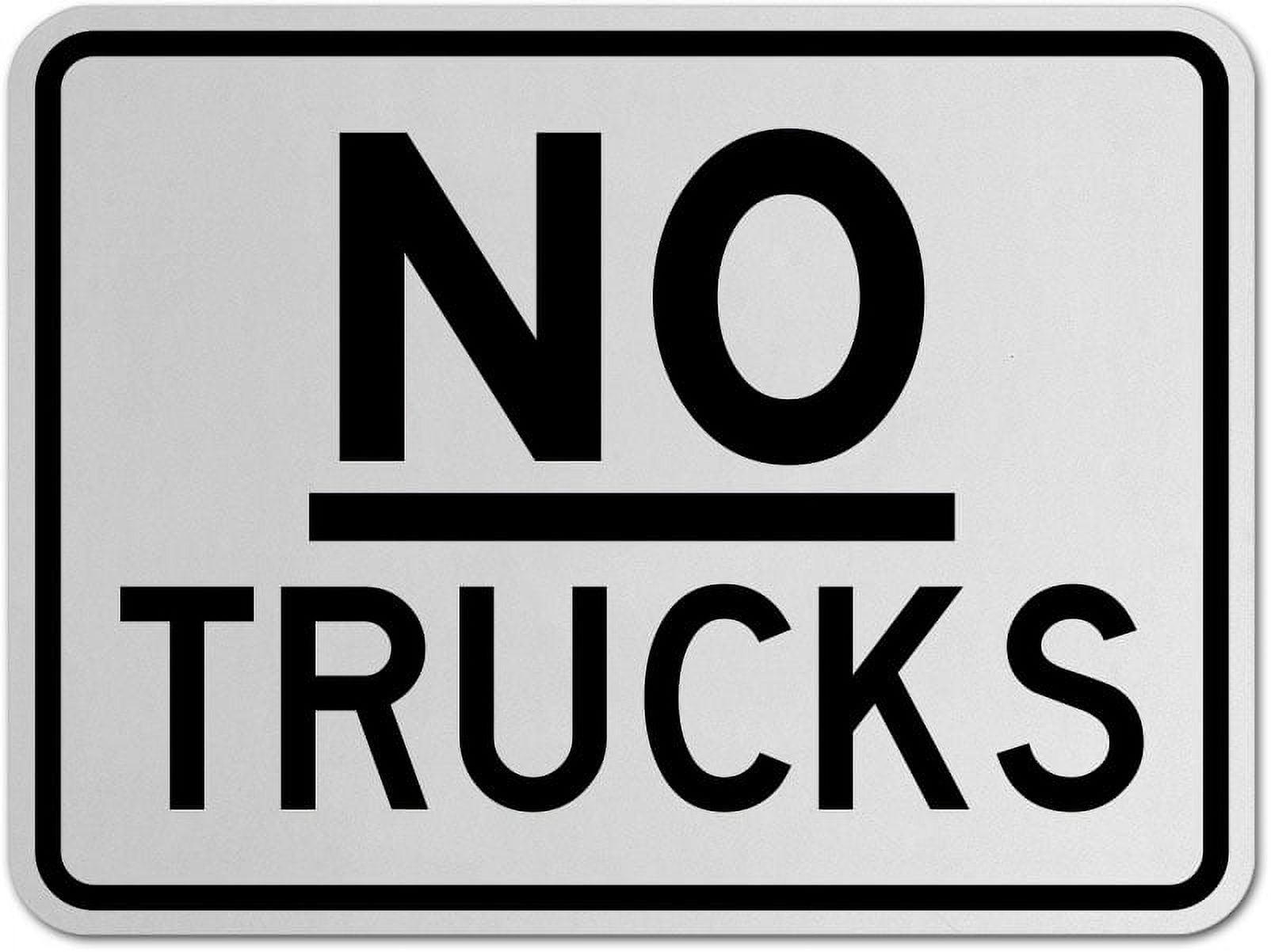 Vinyl Stickers - No Trucks Sign M6 - Safety and Warning Warehouse Signs ...