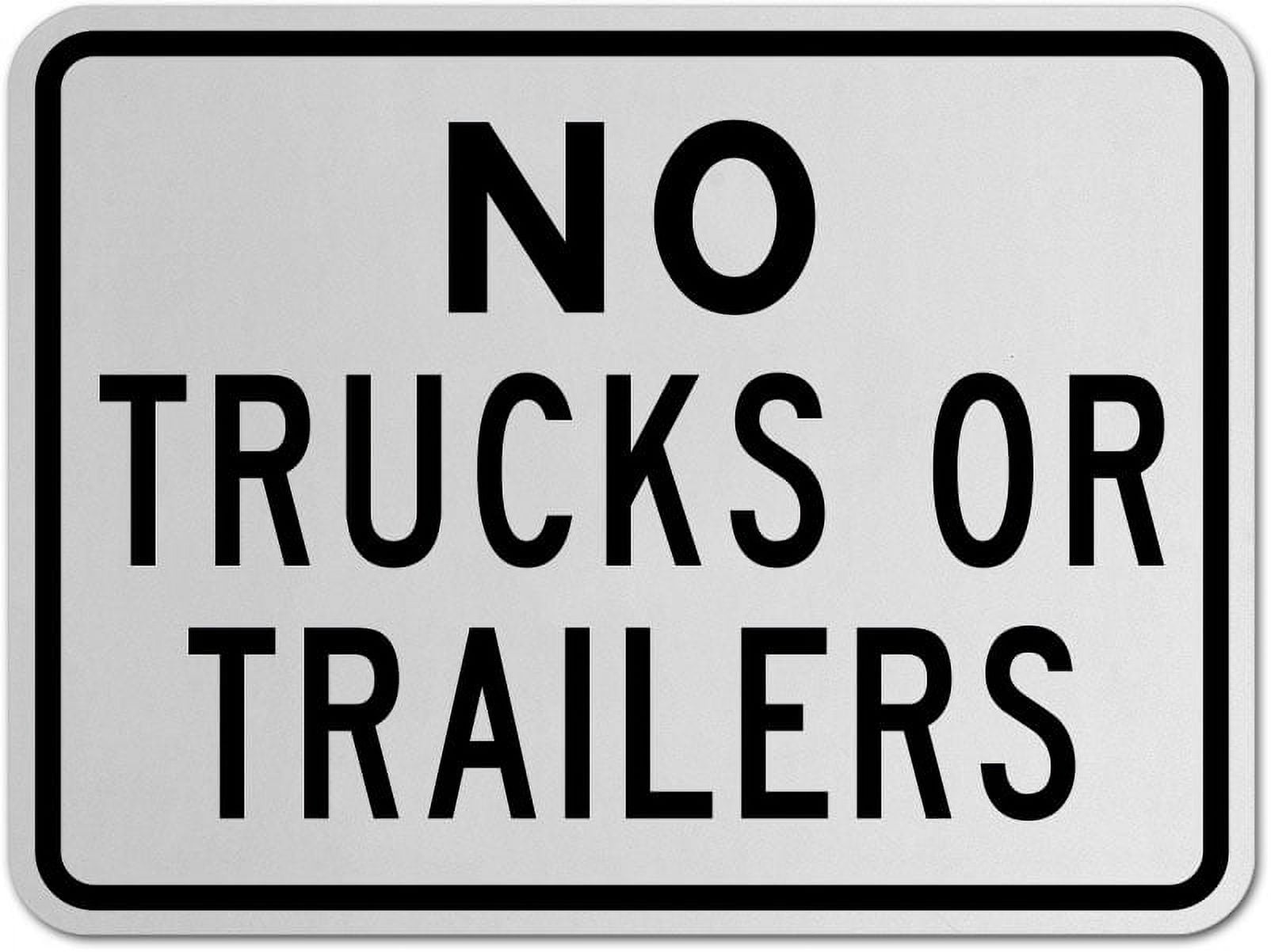 Vinyl Stickers - No Trucks or Trailers Sign - Safety and Warning ...
