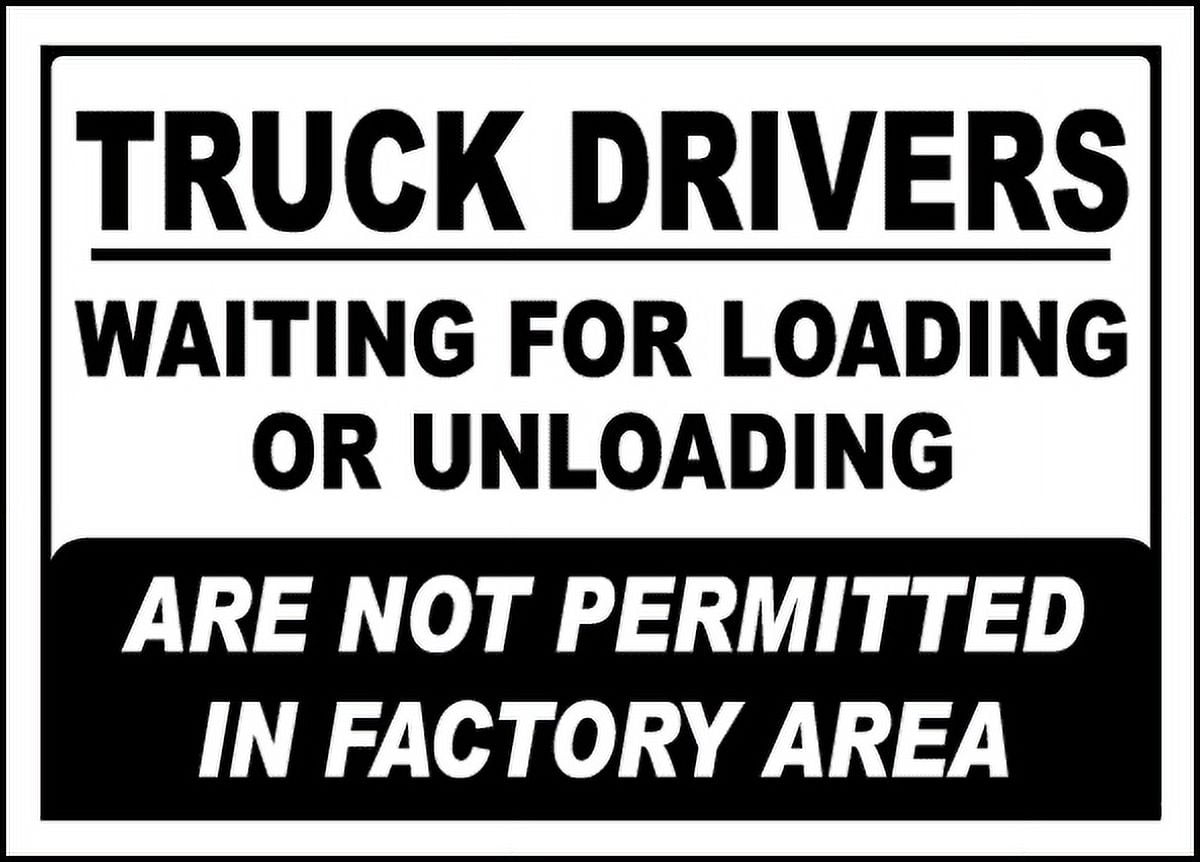 Vinyl Stickers - Not Permitted in Factory Area Sign - Safety and ...