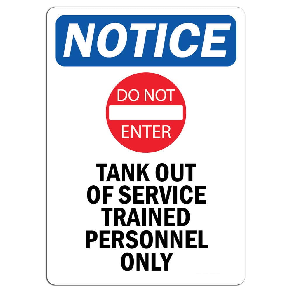 Vinyl Stickers - Notice - Do Not Block This Area Per Order of The Sign ...