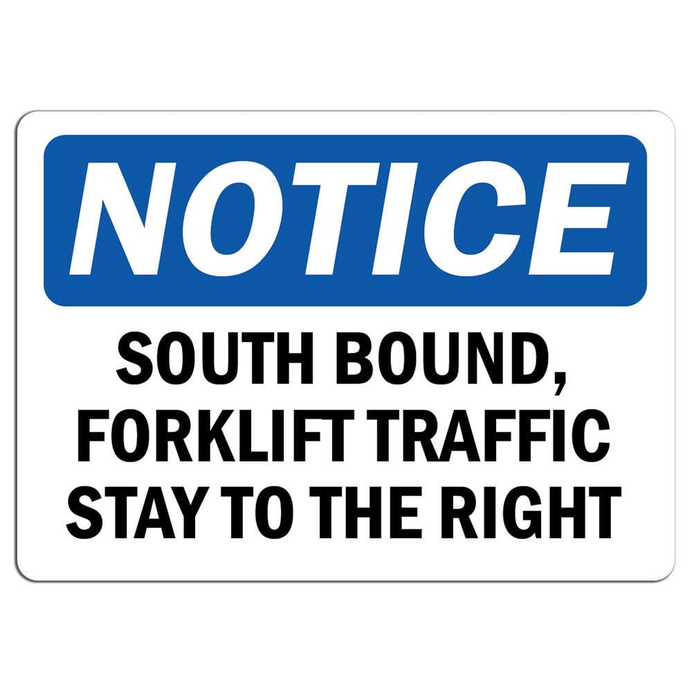 Vinyl Stickers - Notice - Entrance This Way Sign - Safety and Warning ...