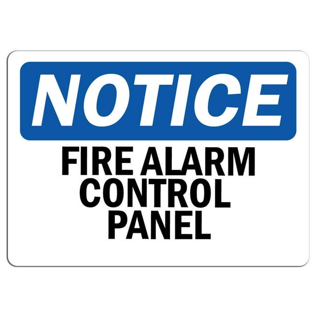 Vinyl Stickers - Notice - Fire Alarm Control Panel Sign - Safety and ...