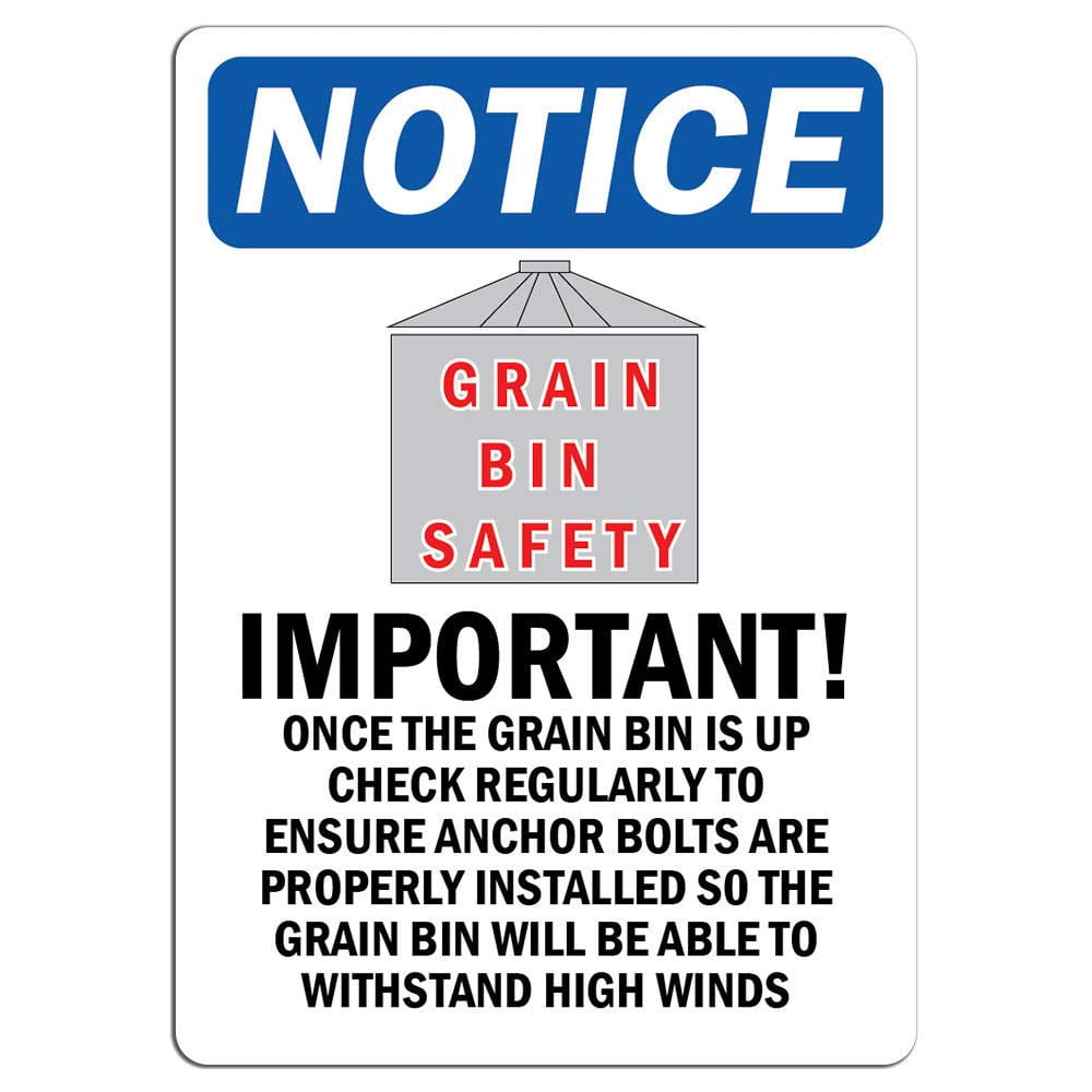 Vinyl Stickers - Notice - Important Once The Sign with Symbol - Safety ...