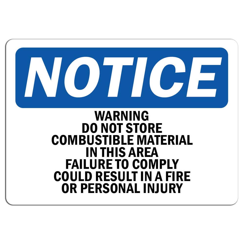 Vinyl Stickers - Notice - OSHA-Fuel-Sign- - Safety and Warning ...