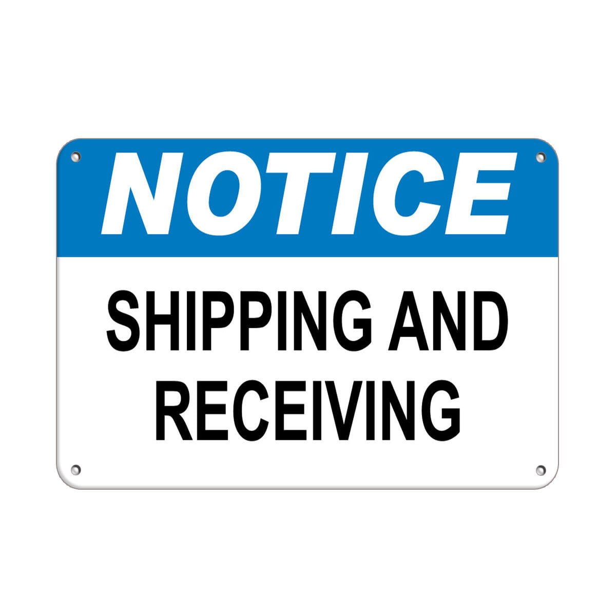 Vinyl Stickers - Notice - Shipping and Receiving Hazard Sign Notice ...