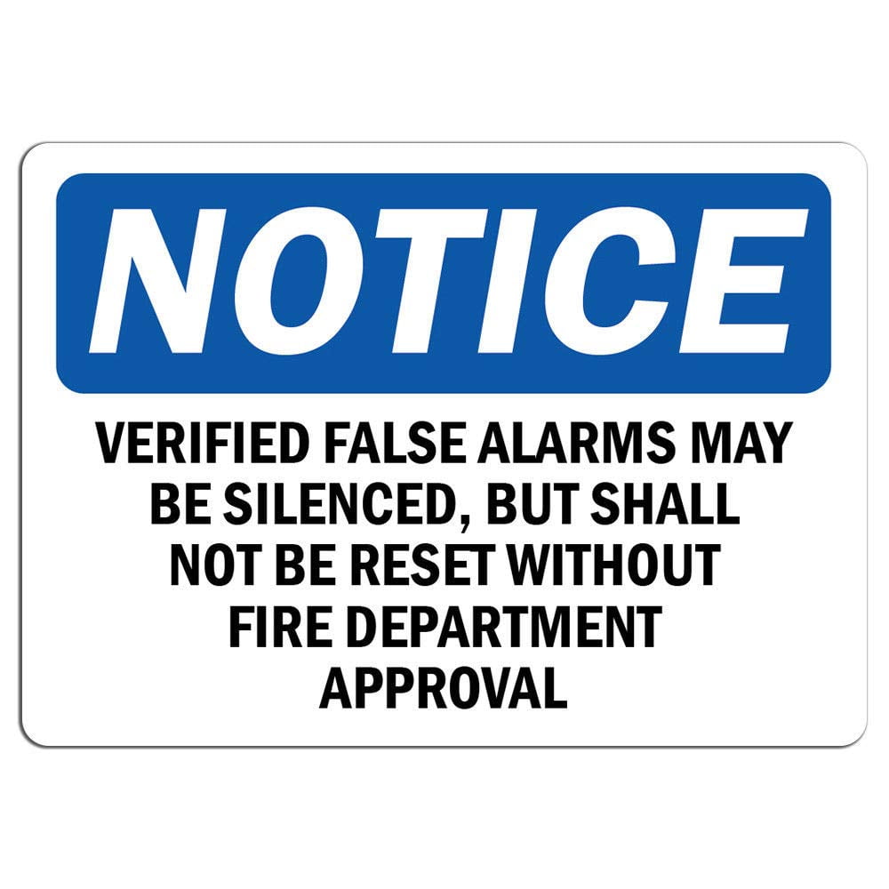 Vinyl Stickers - Notice - Verified False Alarms May Be Silenced, But ...