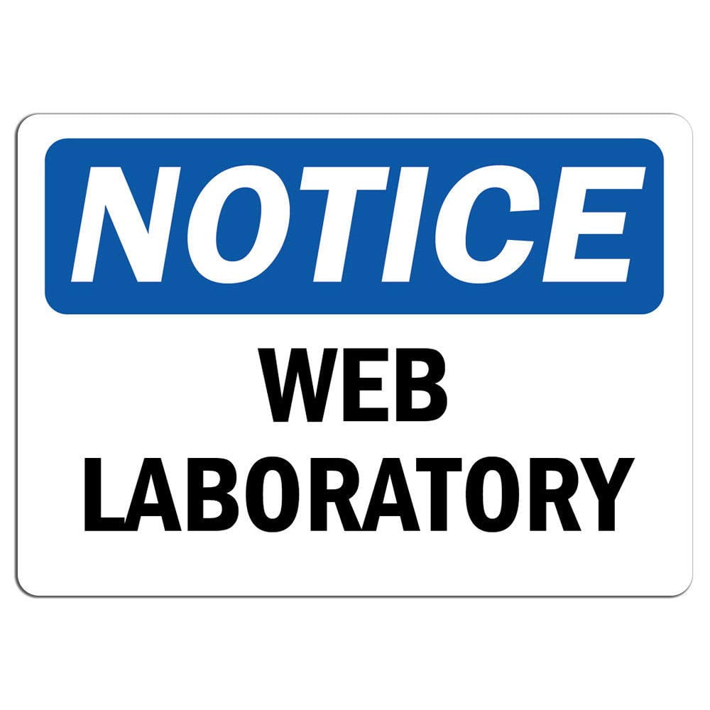 Vinyl Stickers - Notice - Wet Laboratory Sign - Safety and Warning ...