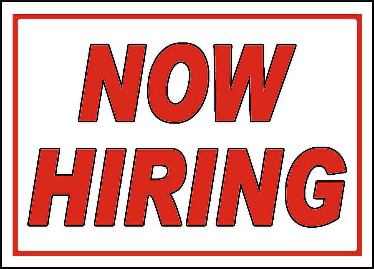 Vinyl Stickers - Now Hiring Sign - Safety and Warning Warehouse Signs ...