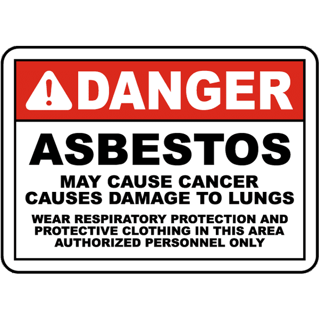 Vinyl Stickers - OSHA Compliant Asbestos Sign 1 - Safety and Warning ...