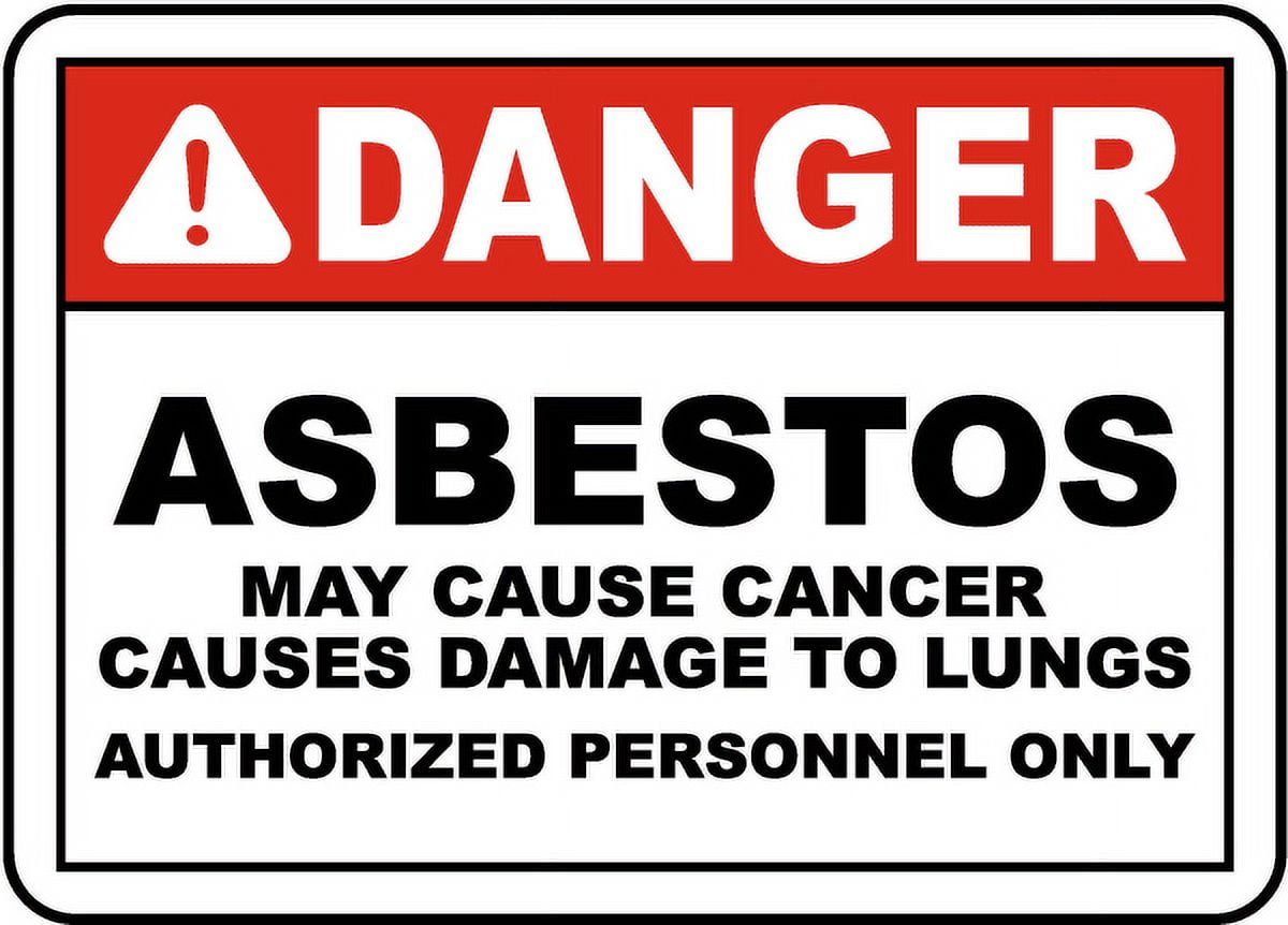 Vinyl Stickers - OSHA Compliant Asbestos Sign - Safety and Warning ...