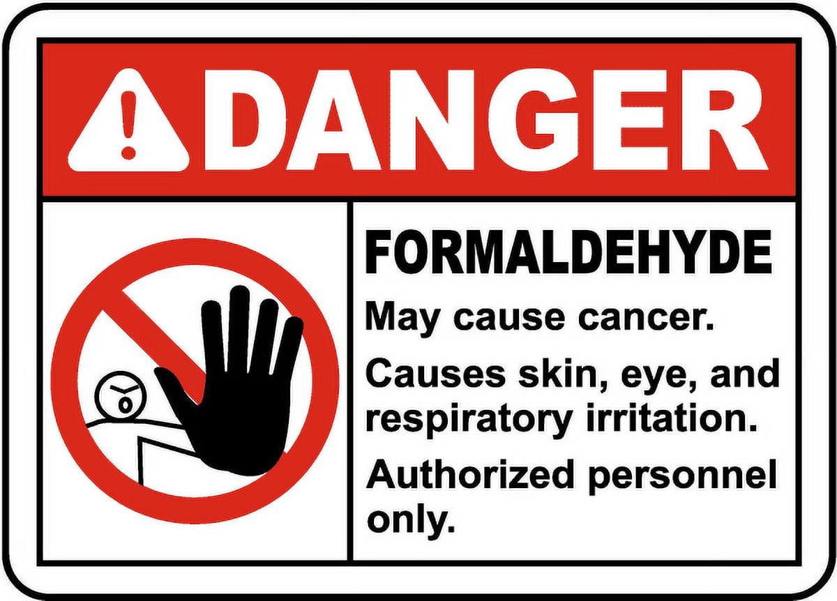 Vinyl Stickers - OSHA Formaldehyde May Cause Cancer Sign R3 - Safety ...