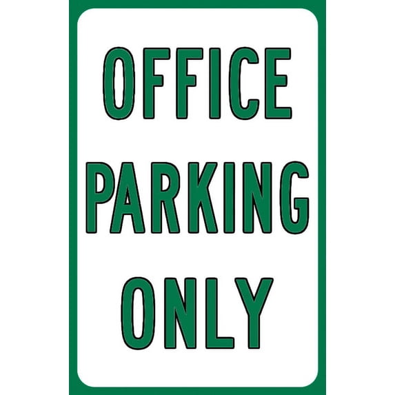 Vinyl Stickers - Office Parking Only Sign - Safety and Warning ...
