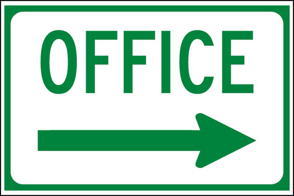 Vinyl Stickers - Office (Right Arrow) Sign - Safety and Warning ...