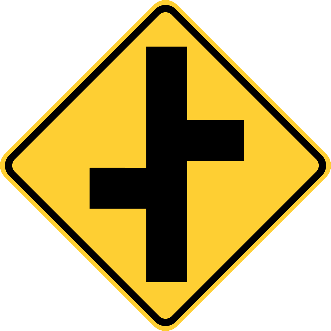 Vinyl Stickers - Offset Roads - Safety and Warning Warehouse Signs ...