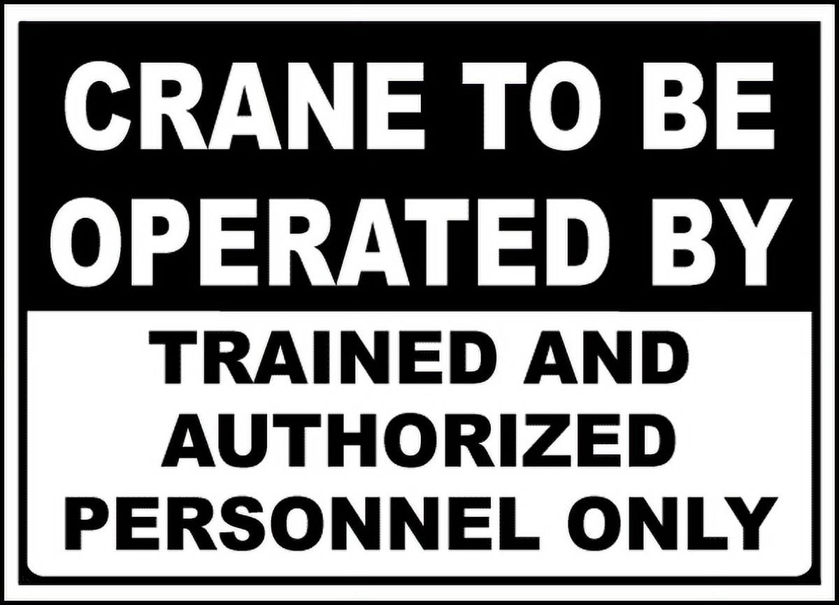 Vinyl Stickers - Operated by Trained Personnel Only Sign - Safety and ...