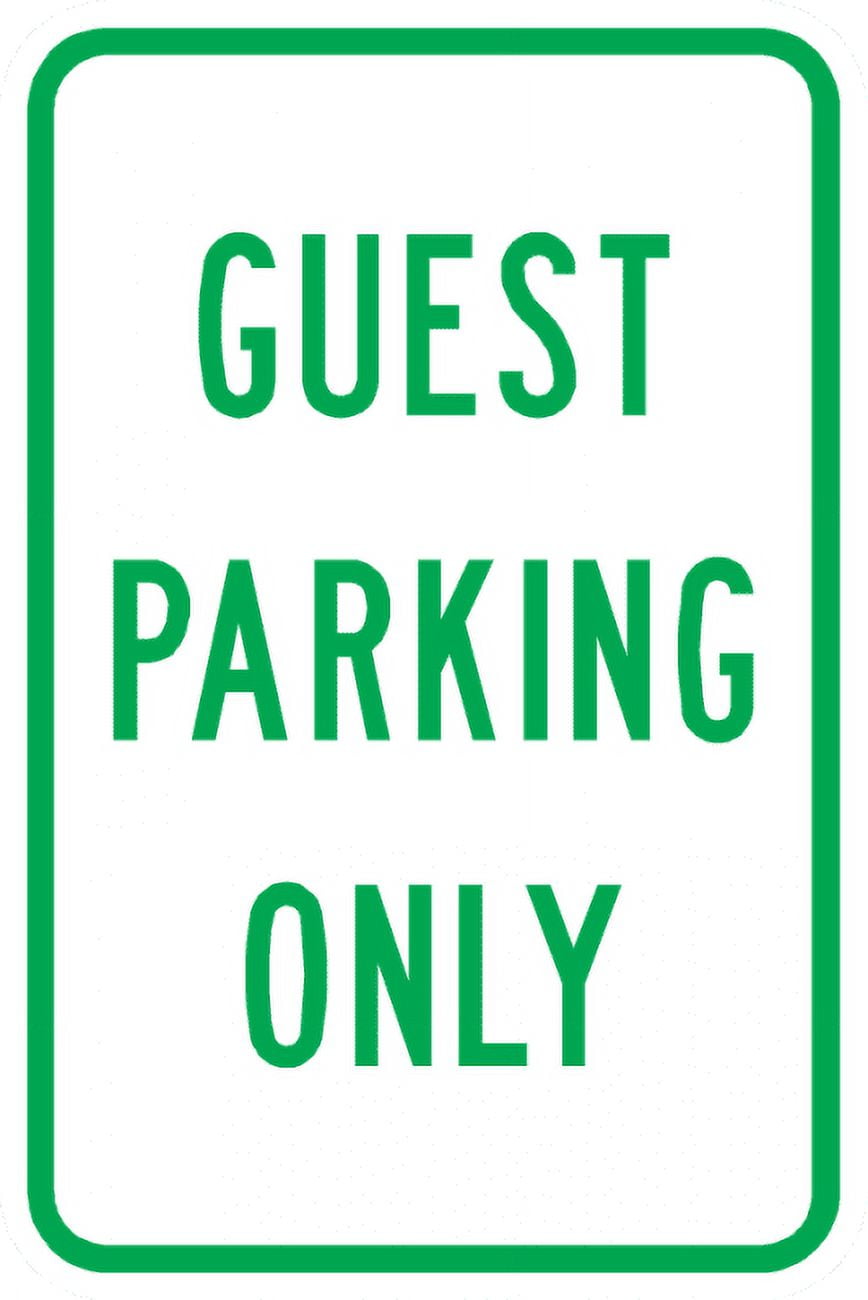 Vinyl Stickers - PS-22-Guest Parking Only Sign - Safety and Warning ...