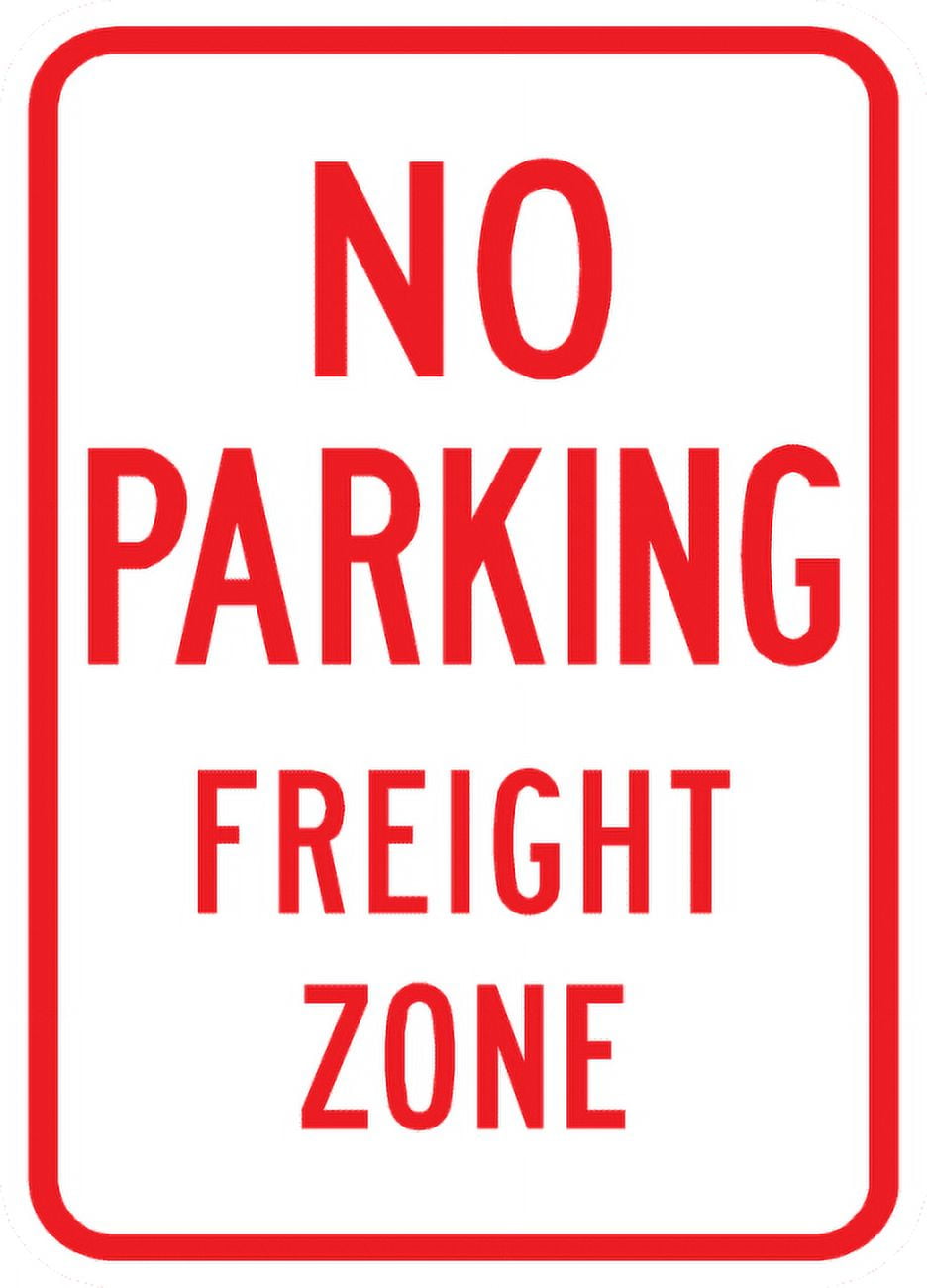 Vinyl Stickers - PS-32-No Parking Freight Zone Sign - Safety and ...