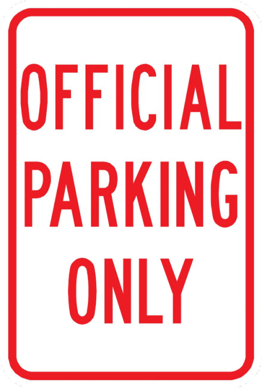 Vinyl Stickers - PS-43-Official Parking Only Sign - Safety and Warning ...
