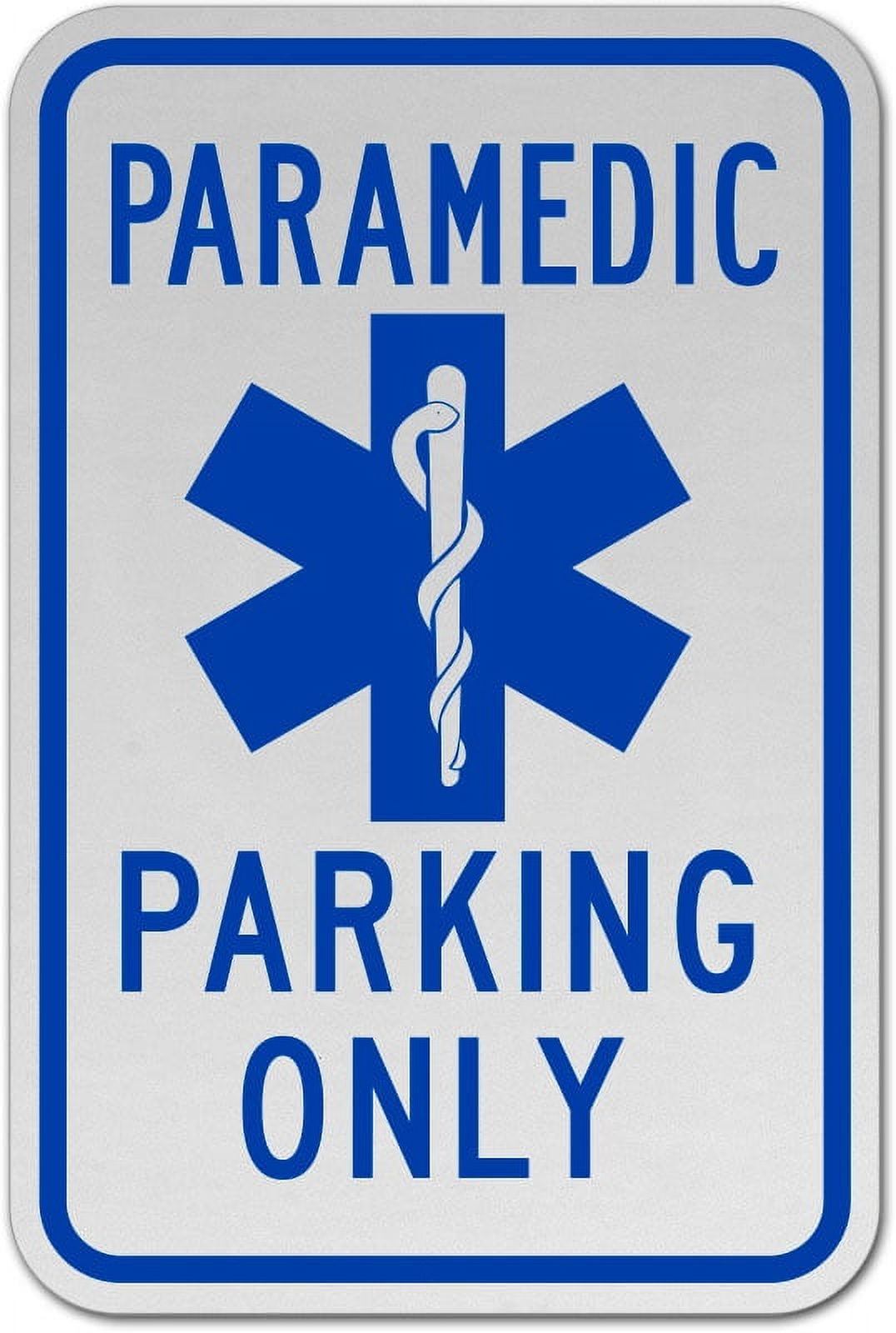 Vinyl Stickers - Paramedic Parking Only Sign - Safety and Warning ...