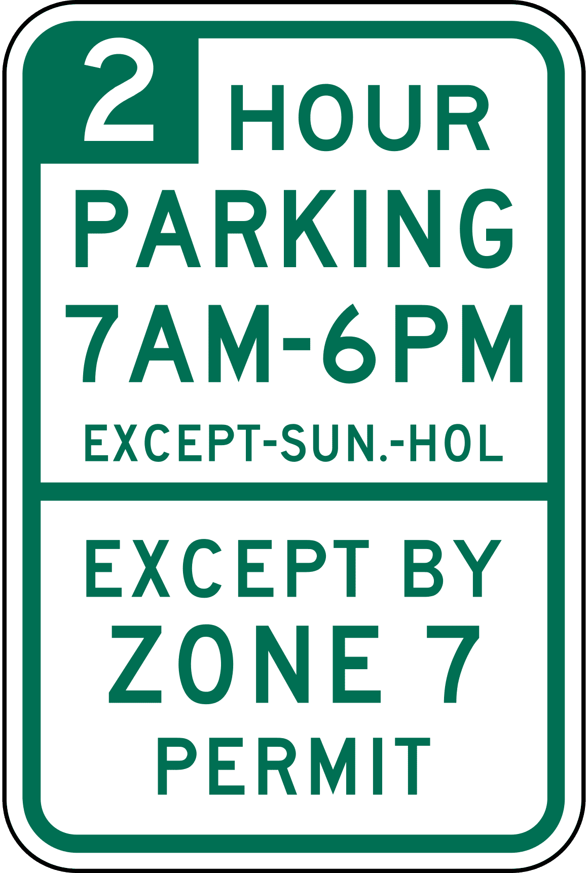 Vinyl Stickers - Parking with time and Permit restrictions, Seattle ...