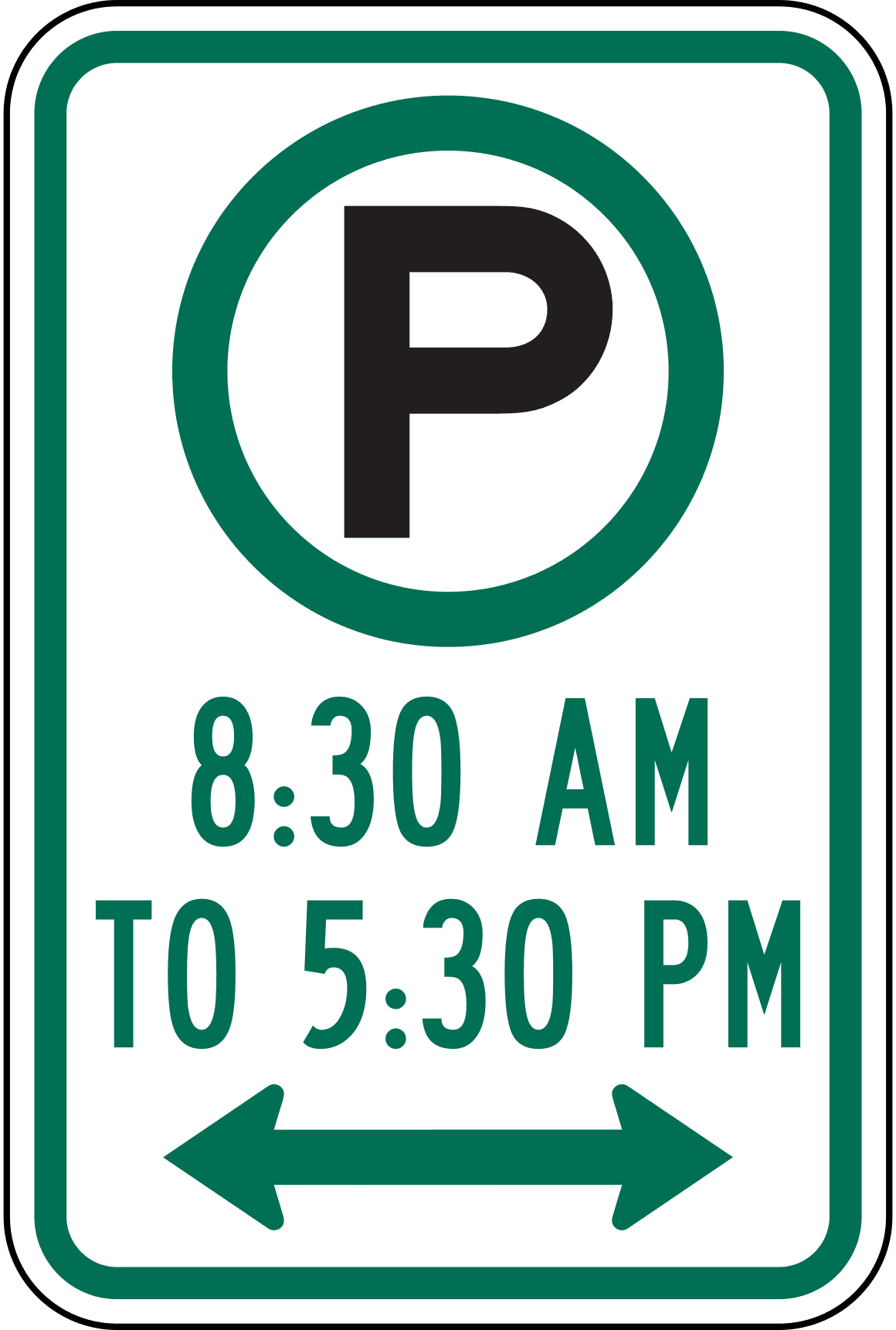 Vinyl Stickers - Parking with time restrictions, Maryland - Safety and ...