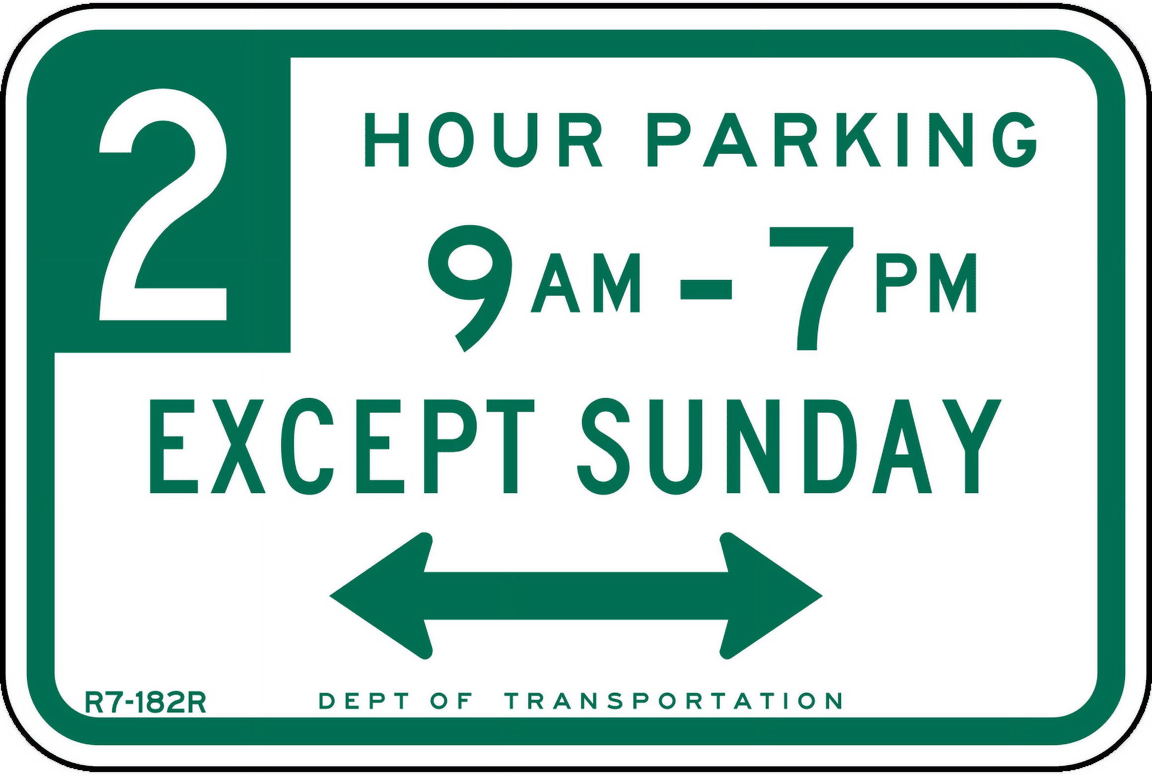 Vinyl Stickers - Parking with time restrictions, New York City - Safety ...