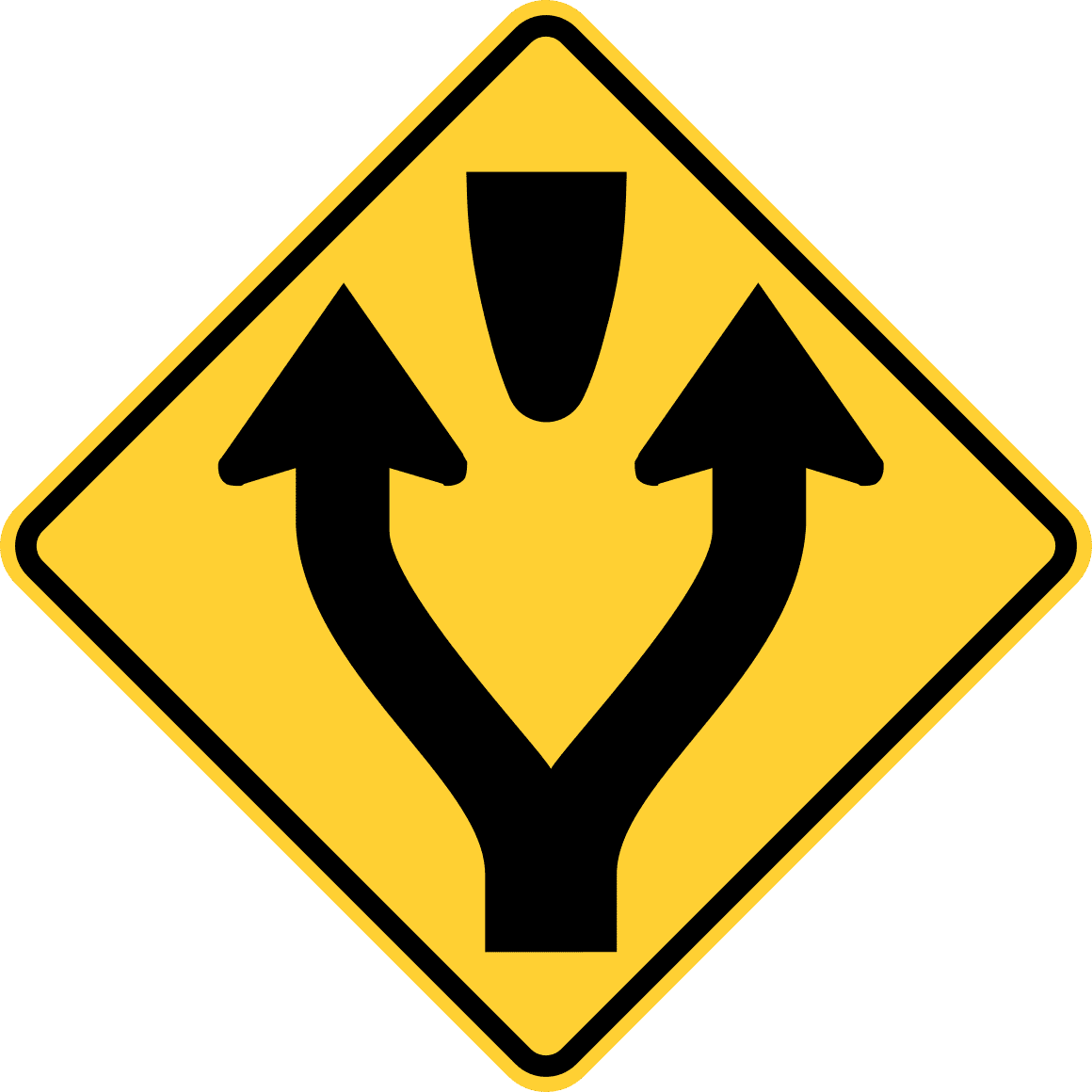 Vinyl Stickers - Pass Left or Right Sign, New York State - Safety and ...